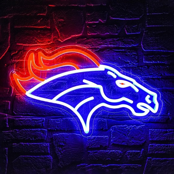 Tod's | Wall Decor | New Denver Broncos Led Neon Sign For Bar Porch ...